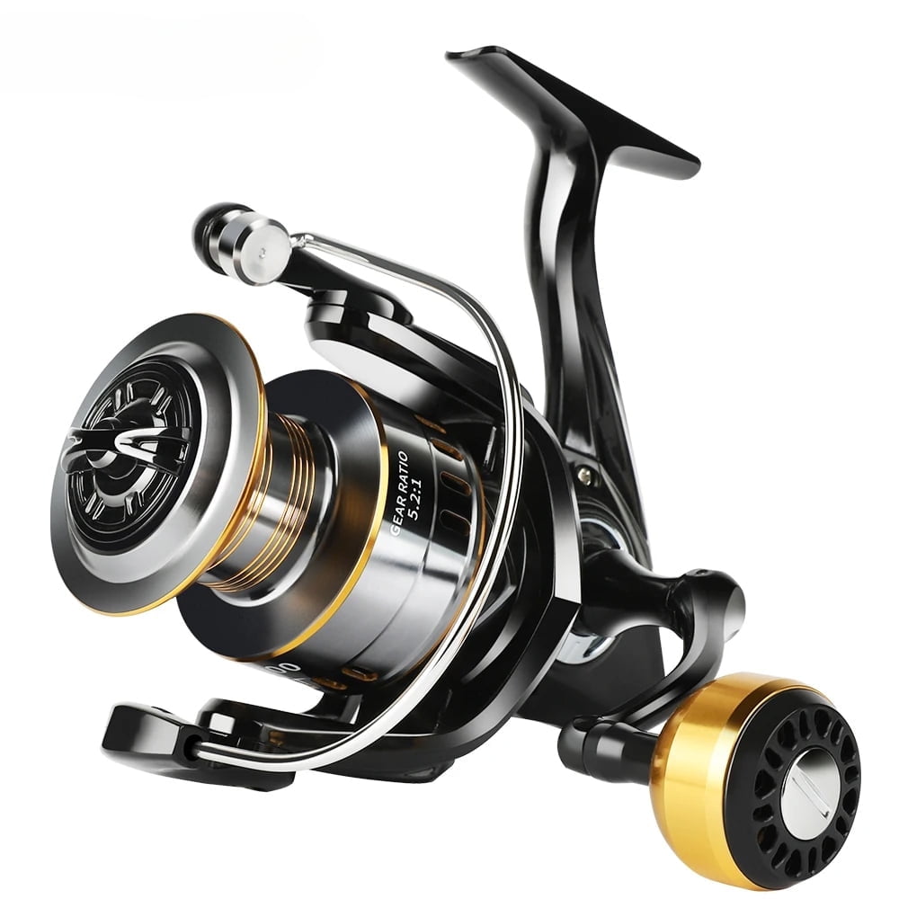 MixMart Fishing Reel, Metal Spool 5.2:1/4.7:1 14 Ball Bearings Carp ...