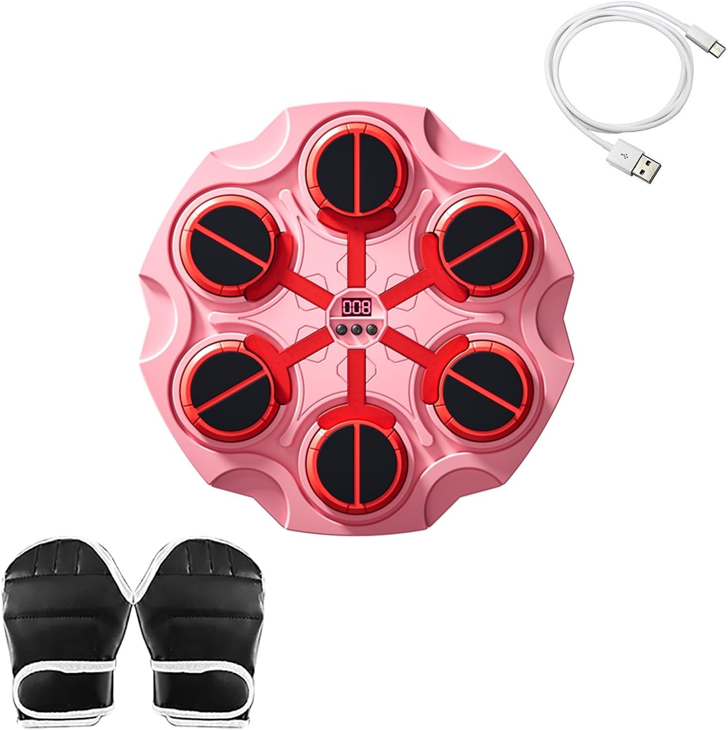 MixMart Music Boxing Machine with Smart Scoring, Wall-Mounted Target ...