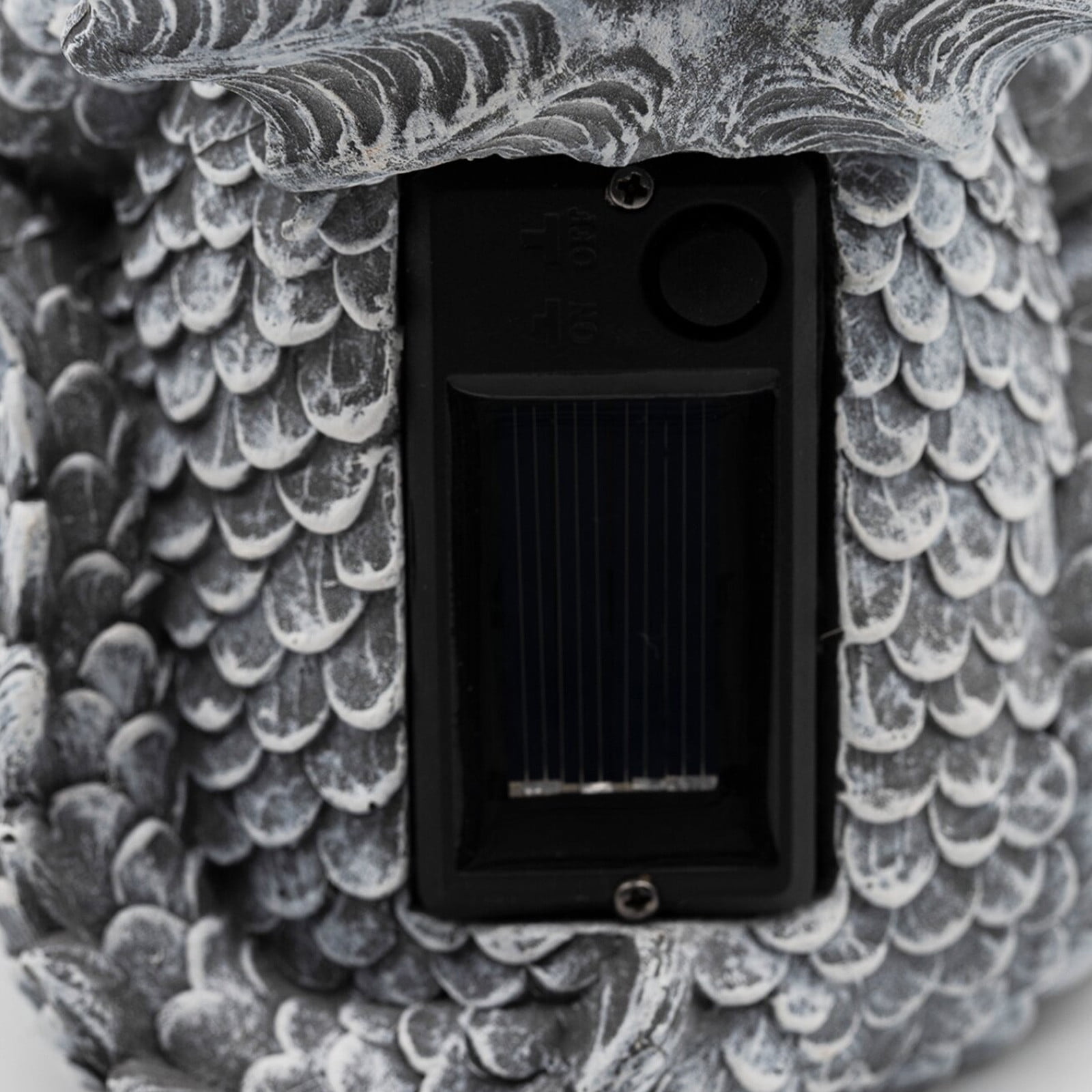 CHOII 2025 Garden Dragon Statue Outdoor Decor,Large Dragon Figurine with Solar Crackle Globe ...