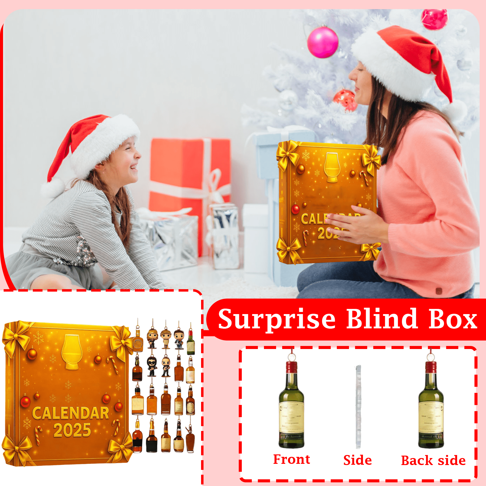 CHOII Advent Calendar 2025,2D Plane+airplane Box +24PC+ Fitness ...