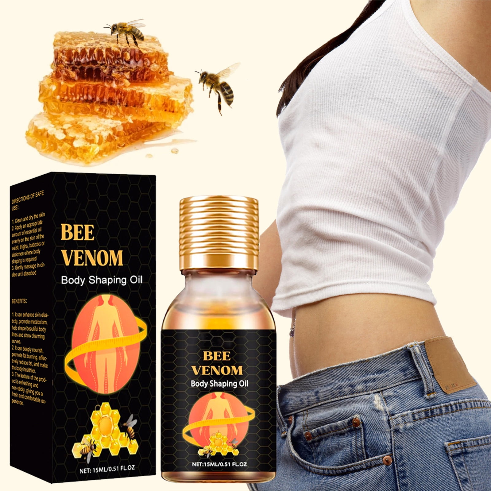 CHOII Bee Intestinal Belly Button Shaping Drops, Bee Belly Button Drops ...