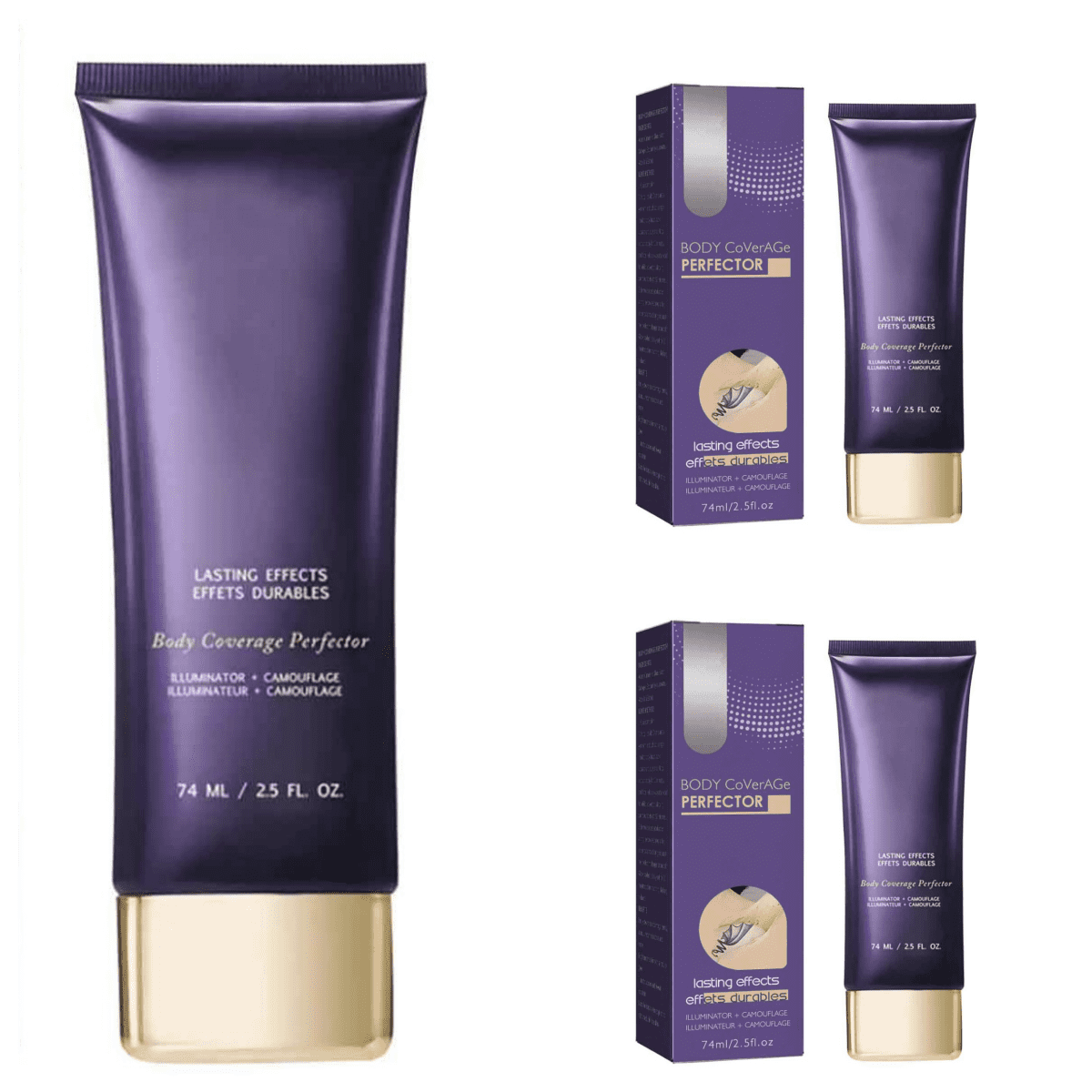 CHOII Body Coverage Perfector-Waterproof Leg & Body Makeup - Tattoo ...