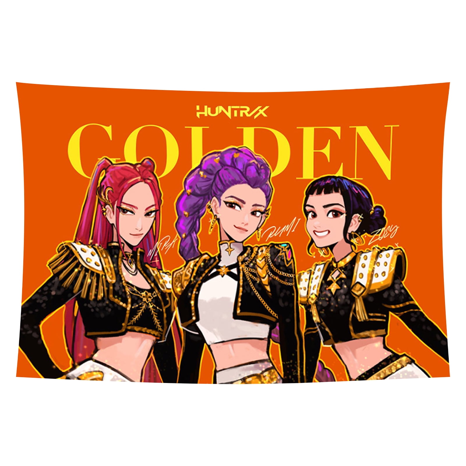 CHOII Demon Movie Hunters Birthday Decorations,Demon Movie Hunters Happy Birthday Banner ...