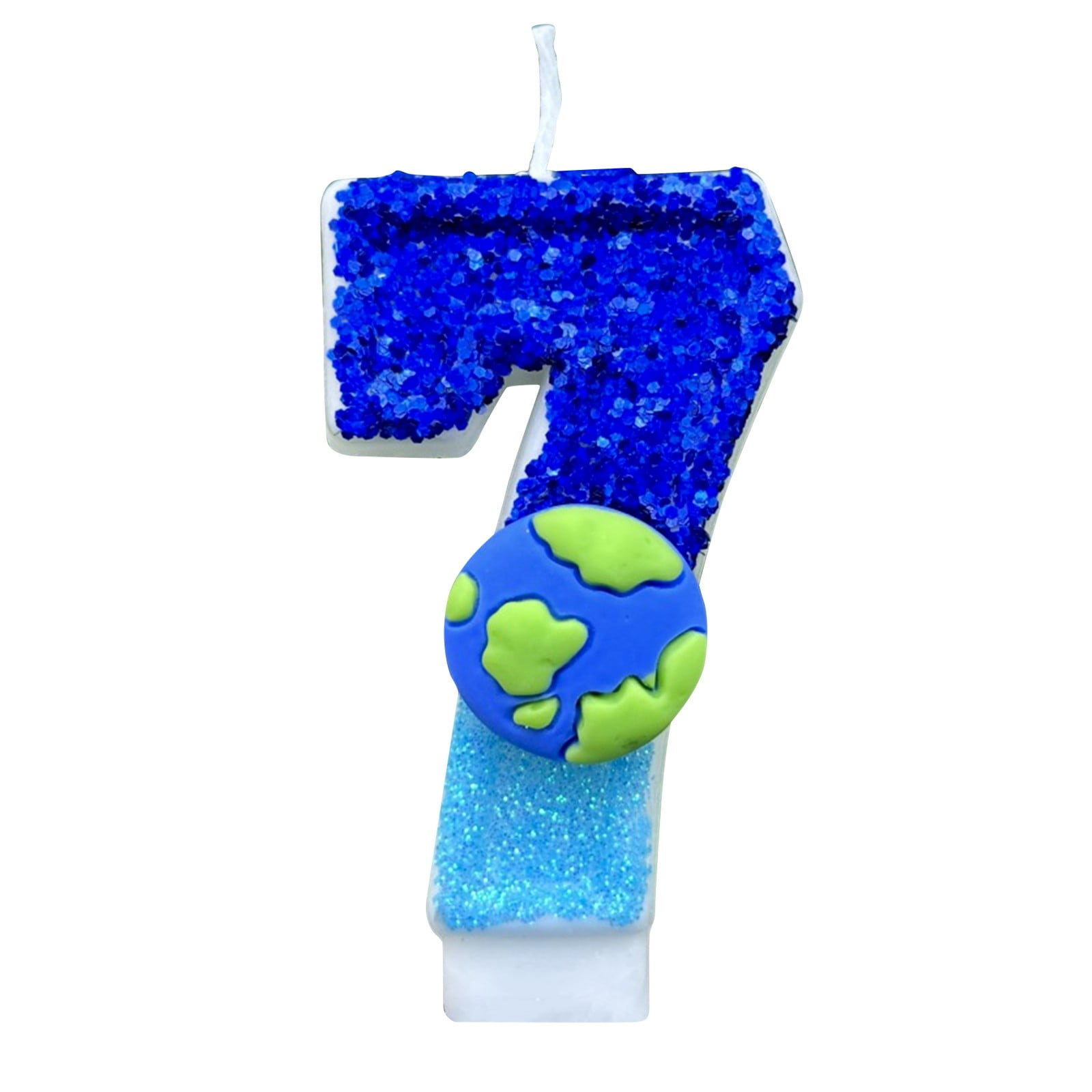 CHOII Fortnite Cake Topper Earth Themed Birthday Candles, 7.5 X 4cm ...