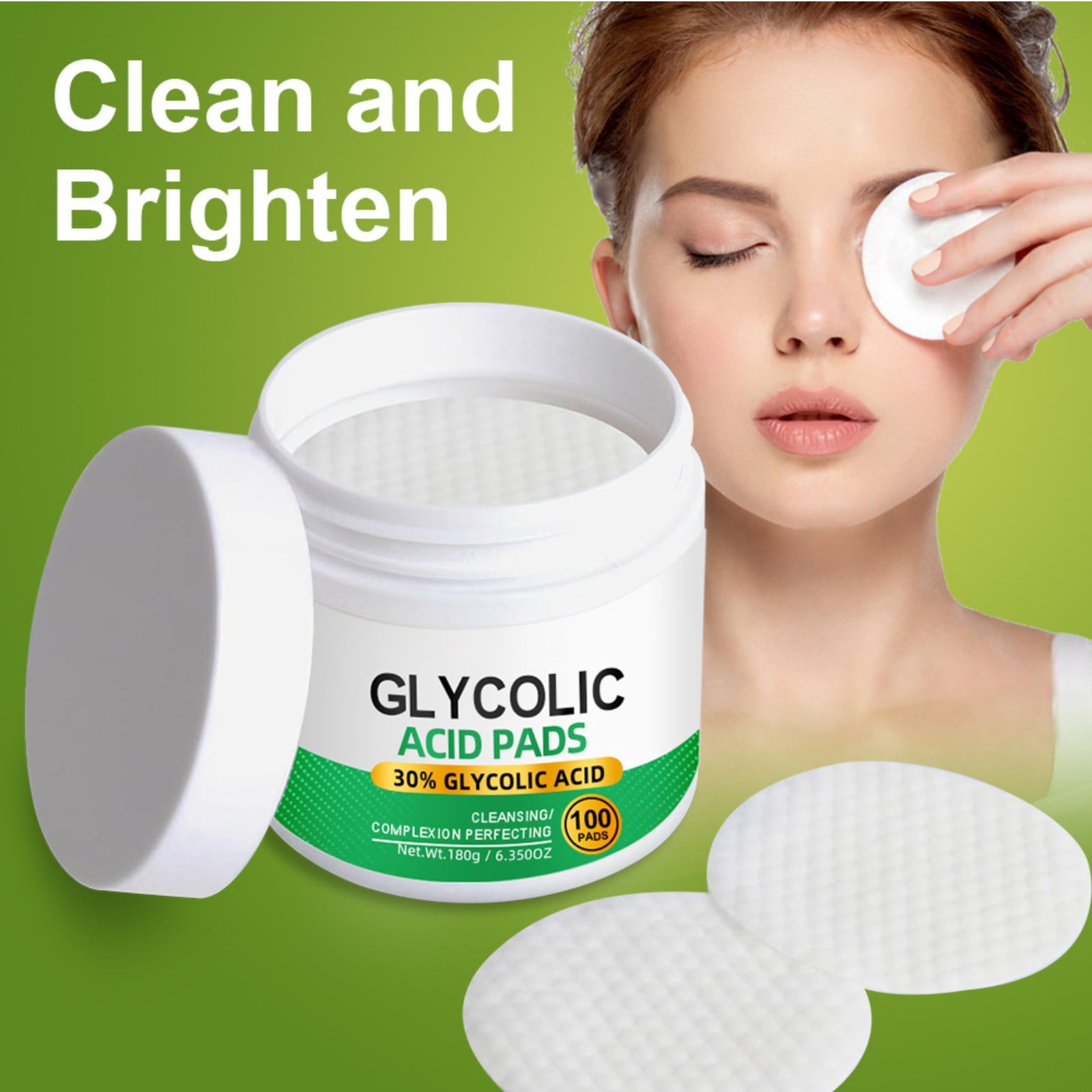 CHOII Glycolic Acid Pads for Face (100 Pads/20ML) - Exfoliating Pad for ...