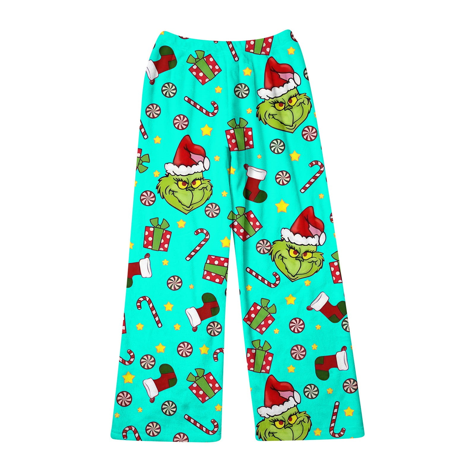 CHOII Grinch Pants for Women,Women Winter Plaid Pants Full Length Long Trousers Sports Pants ...