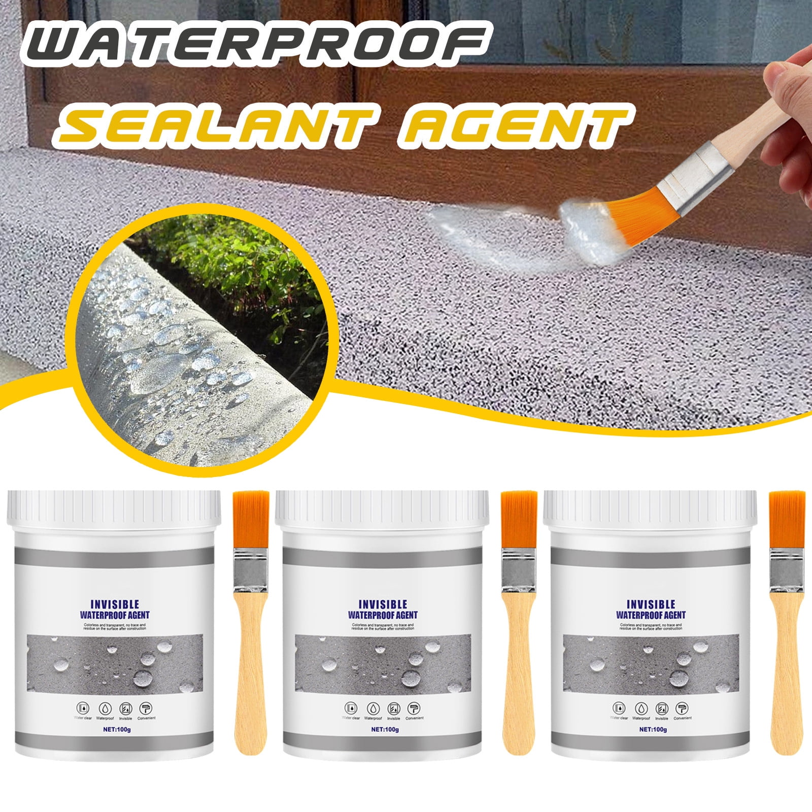 CHOII Waterproof Insulating Sealant Emulsion, Transparent Waterproof ...