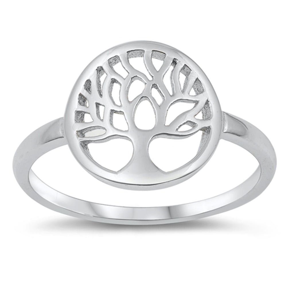 CHOOSE YOUR COLOR Filigree Tree of Life Cutout Branch Sterling Silver ...