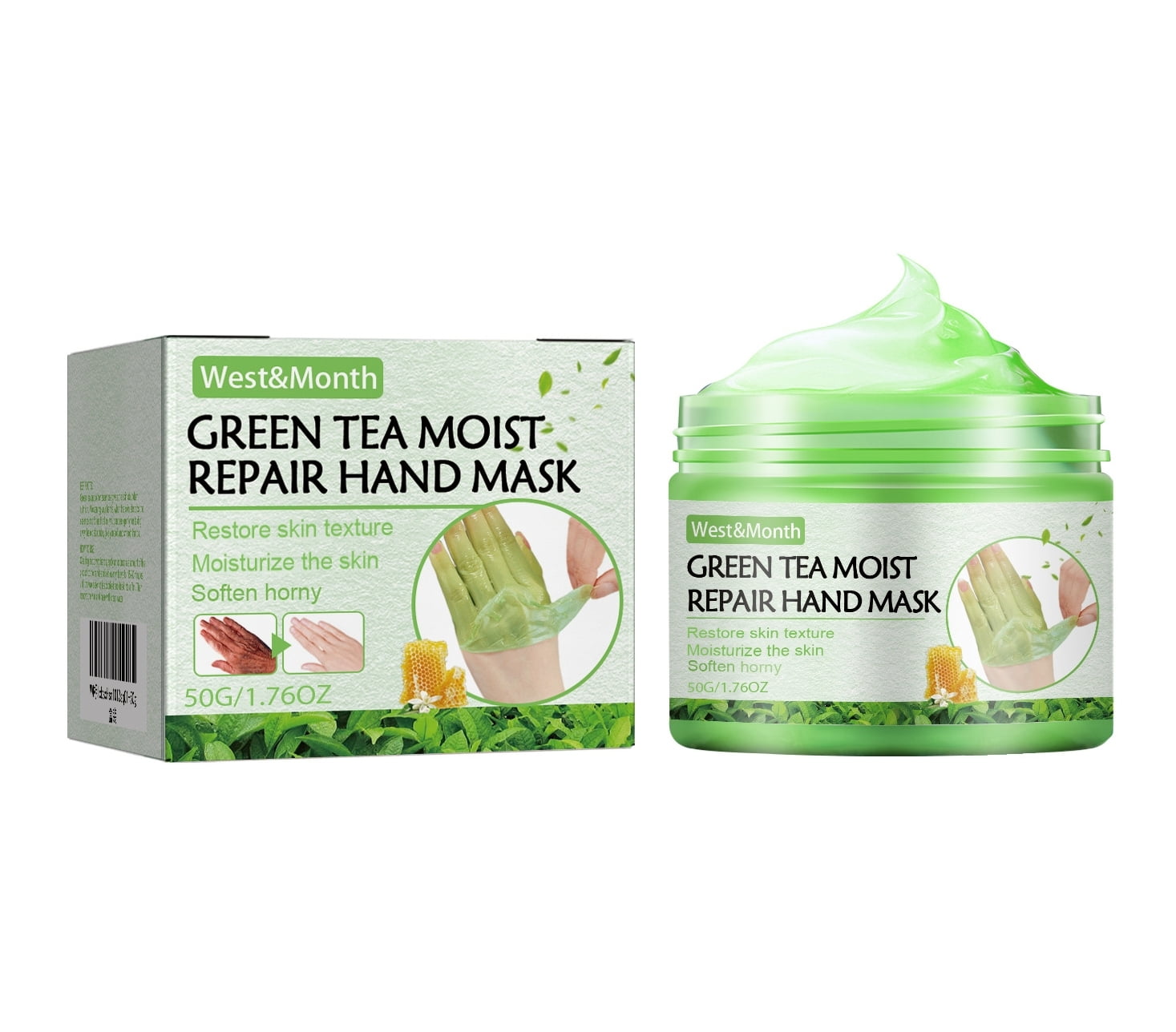 Green Tea Clay Face Mask Skincare, Wash Off Repairing Facial Mask,Anti ...