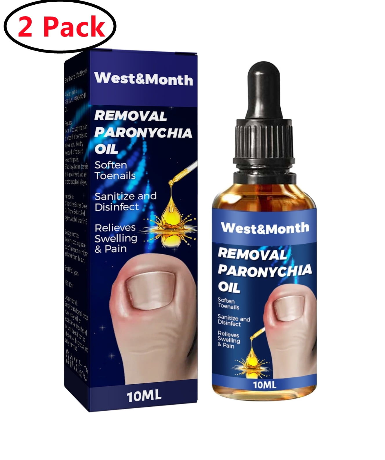 CHOUXX 2 Pack Ingrown Toenail Drops Reliever, Ingrown Toenail R-e-mo ...
