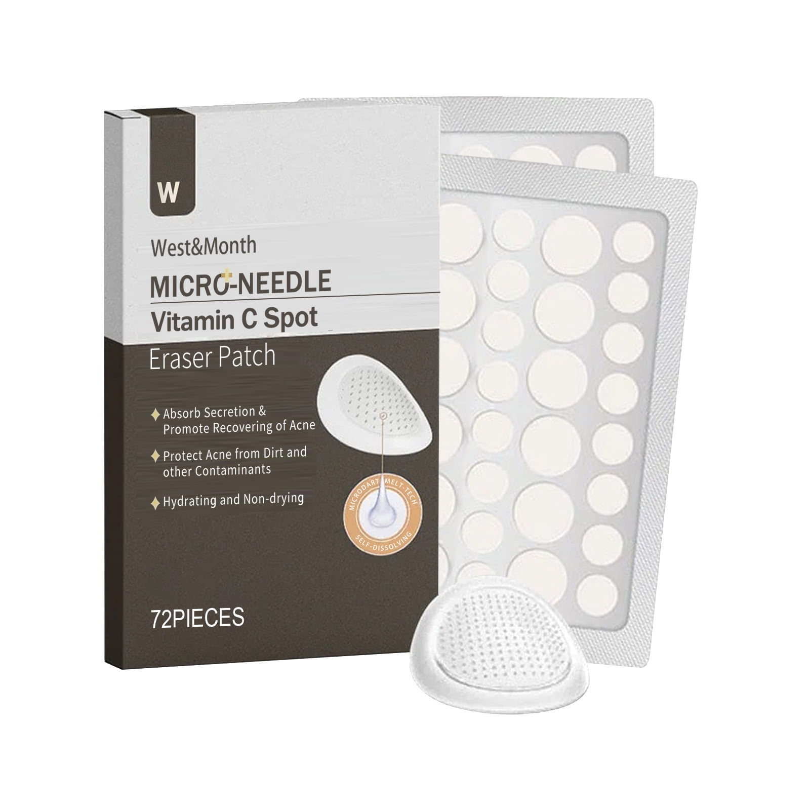 CHOUXX Spot Eraser 72 Patches | Post Spot Stage Pimple Patches for Face ...