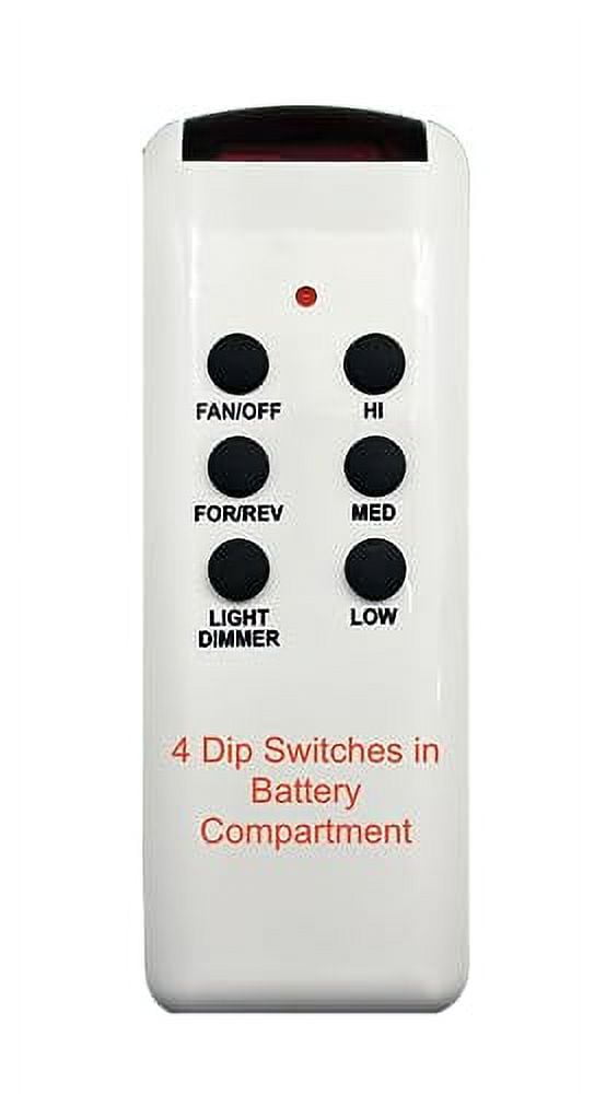 CHQ8BT7053T Ceiling Fan Remote Control 4 Dip Switch Version - Walmart.com