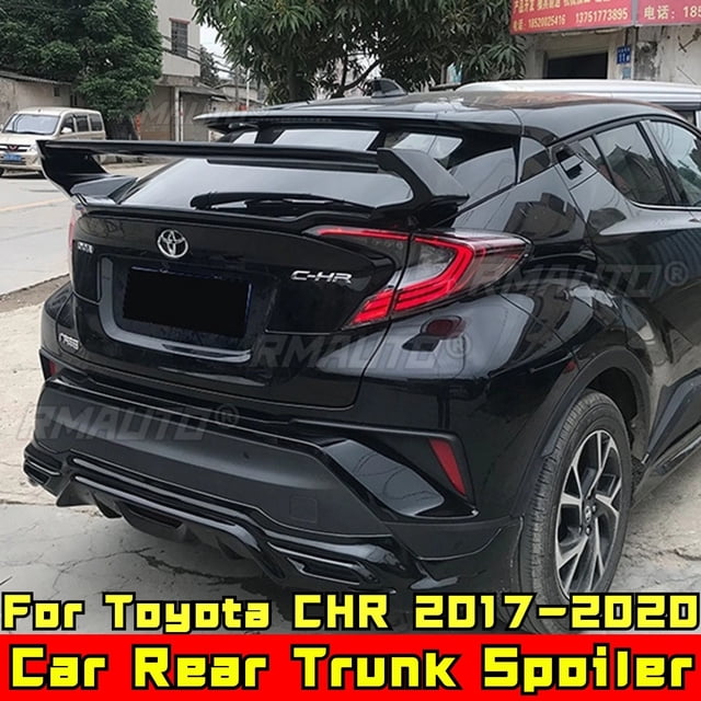 CHR Car Rear Spoiler Glossy Black Style Rear Trunk Wing Trunk Spoiler ...