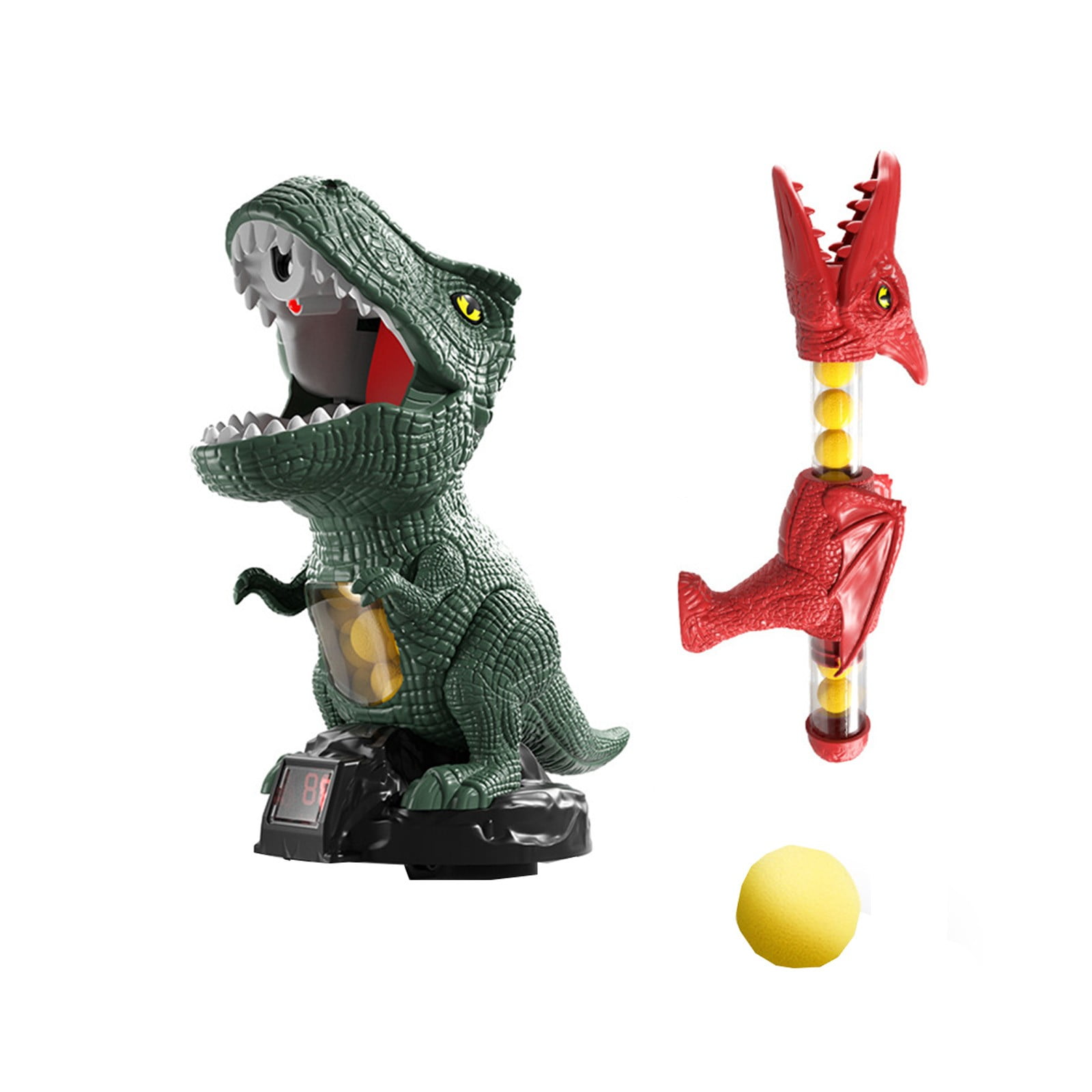 CHRATLHI Dinosaur Shooting Game, Kids Movable Dinosaurs Toy Shooter ...