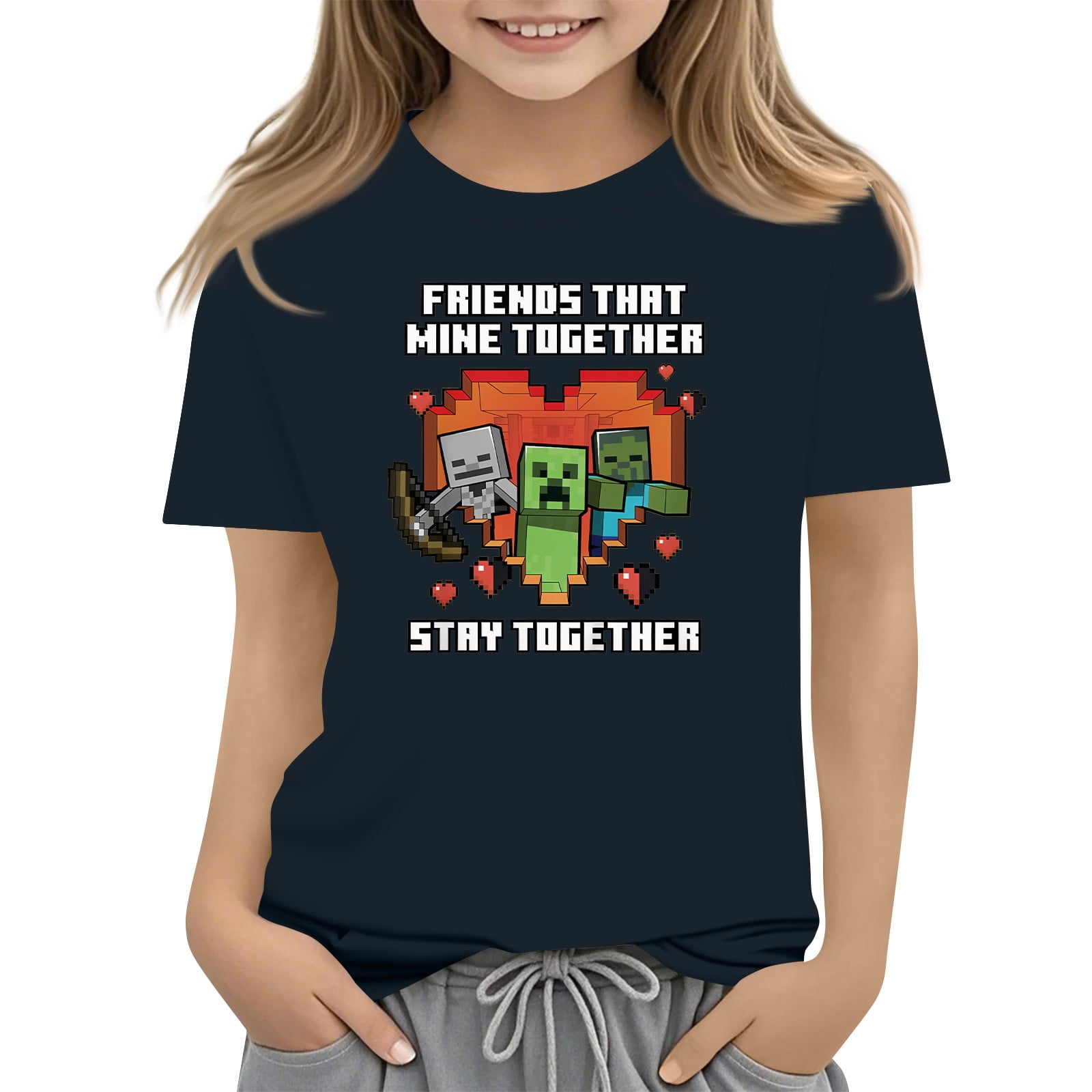 CHRATLHI Minecraft Boys Tshirts a Minecraft Movie Adventure Gang Main ...