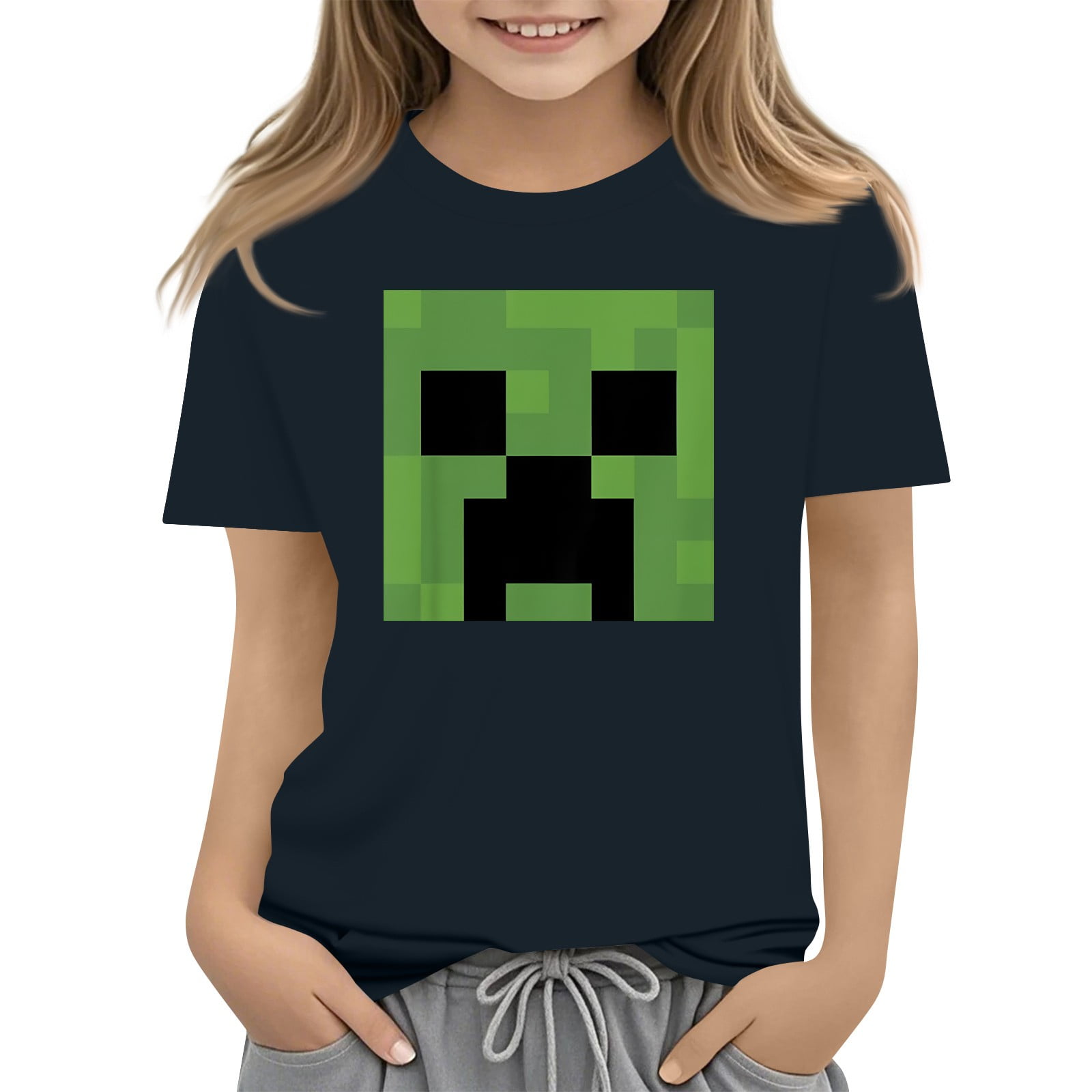 CHRATLHI Minecraft Girls Shirts a Minecraft Movie Adventure Gang Main ...