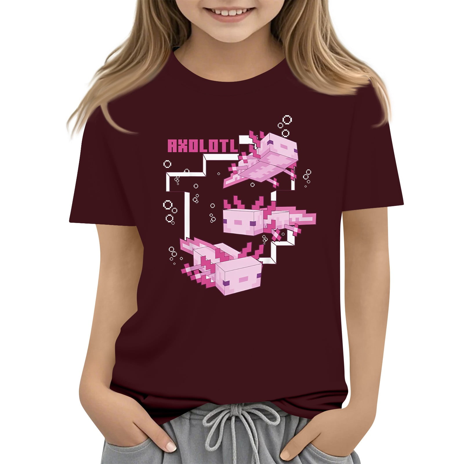 CHRATLHI Minecraft Girls Shirts a Minecraft Movie Adventure Gang Main ...