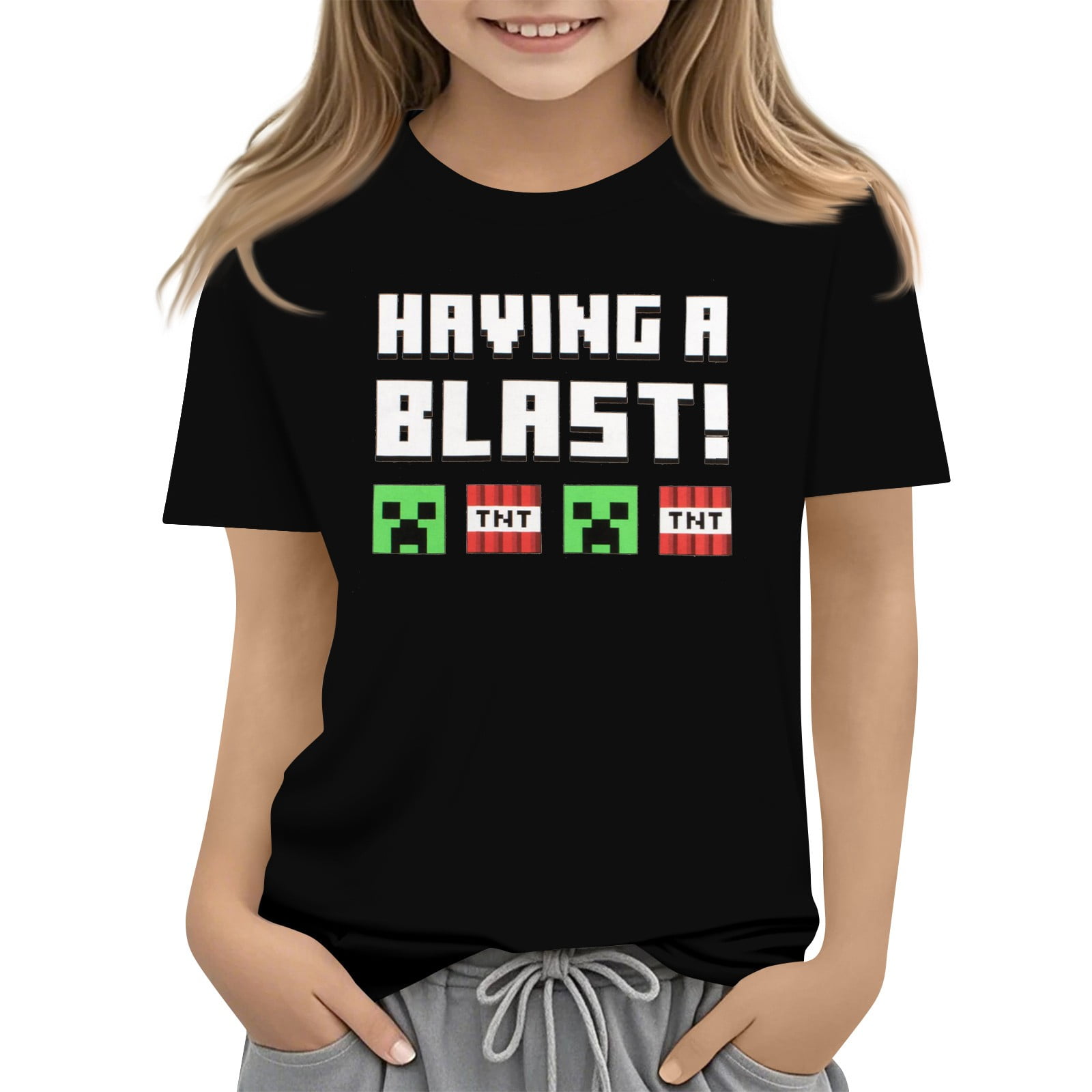 CHRATLHI Minecraft Shirts for Boys 6-7 a Minecraft Movie Adventure Gang ...