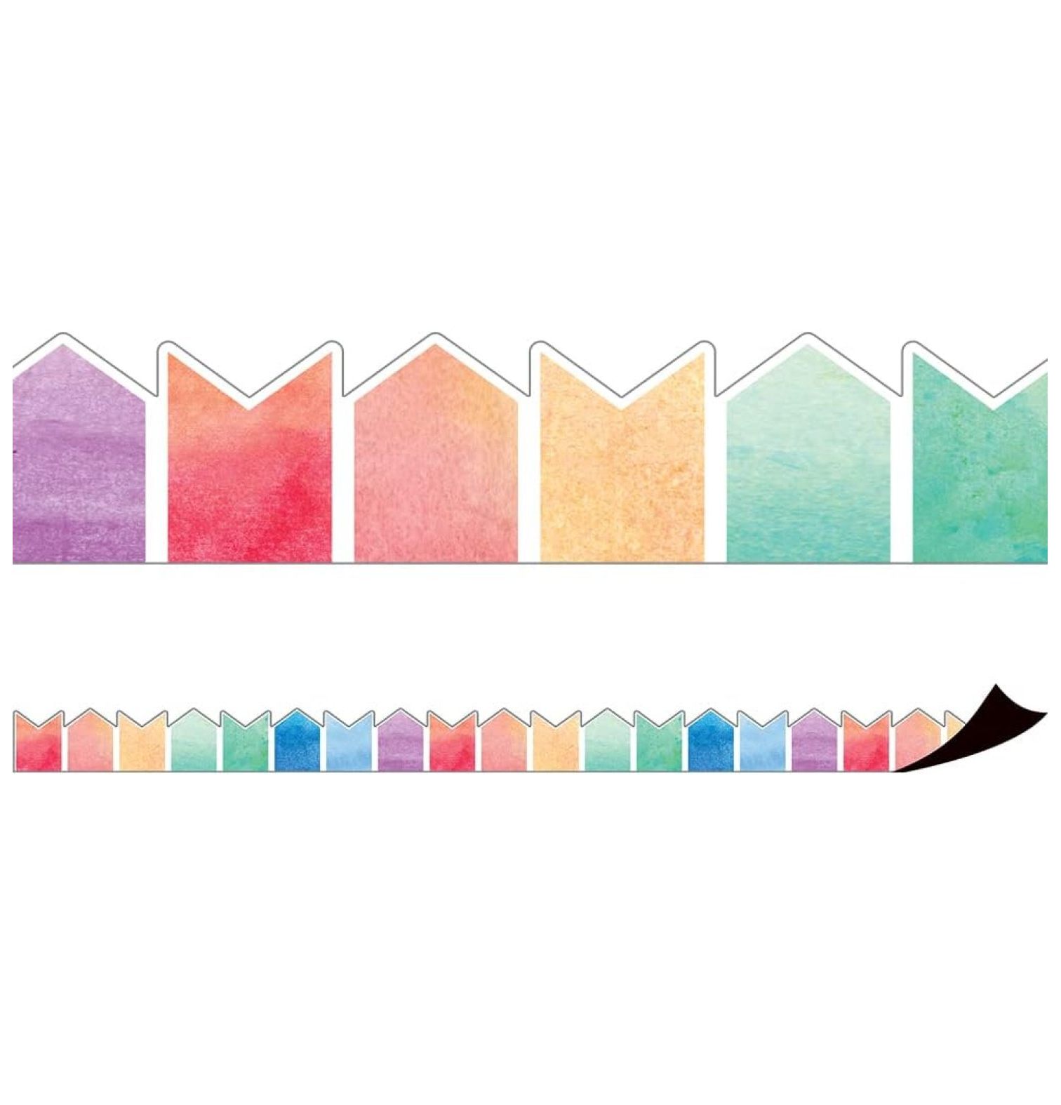 CHRED Watercolor Pennants Magnetic Border (TCR77558) - Walmart.com