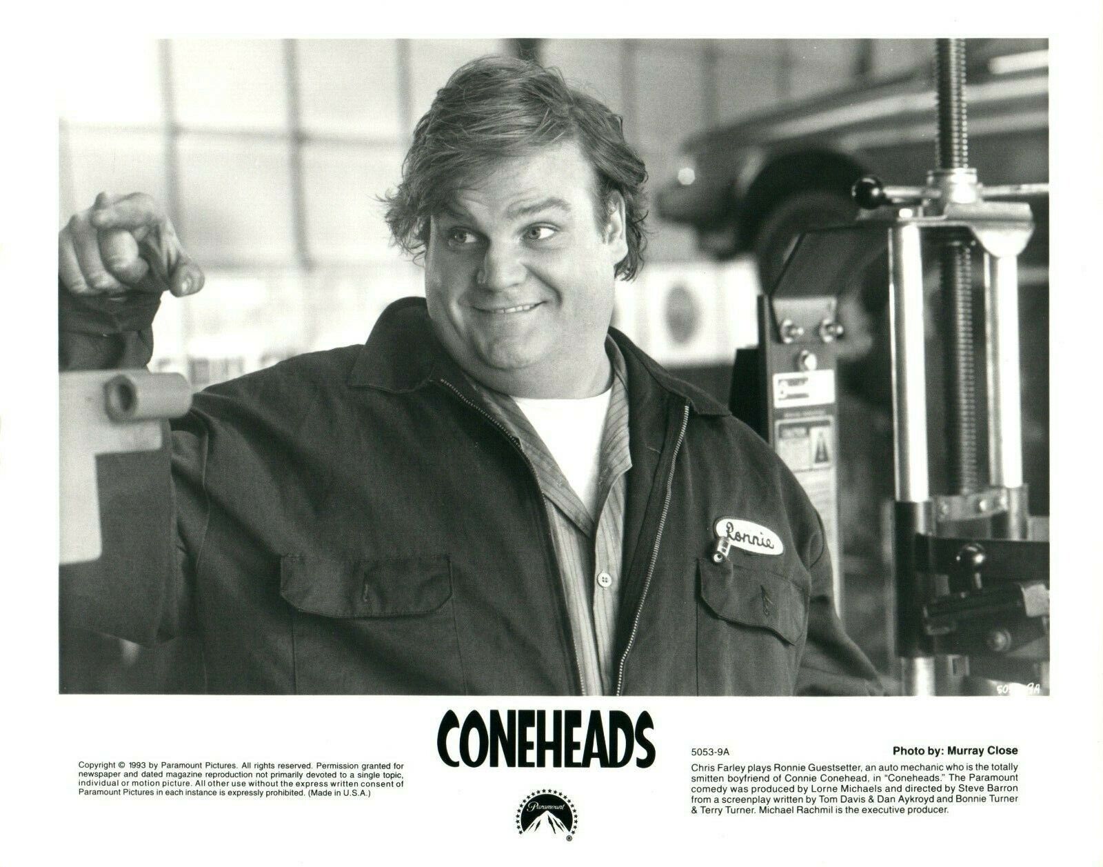 CHRIS FARLEY Actor Comedian CONEHEADS Movie 8x10 Promo Press Photo 1993 ...