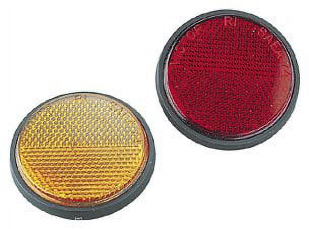 chris products round reflector 2-1/2 inch adhesive mounted red ...