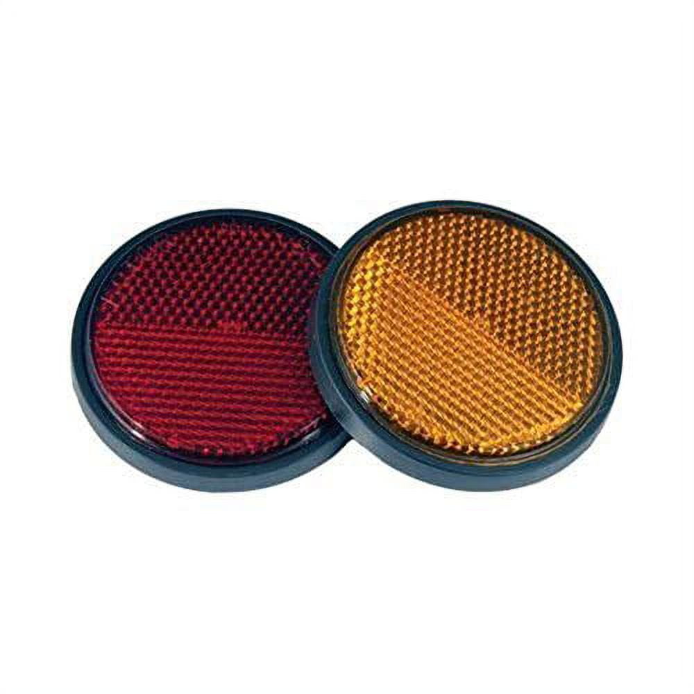 CHRIS PRODUCTS ROUND REFLECTOR 2-1/2 INCH STUD MOUNTED RED - Walmart.com