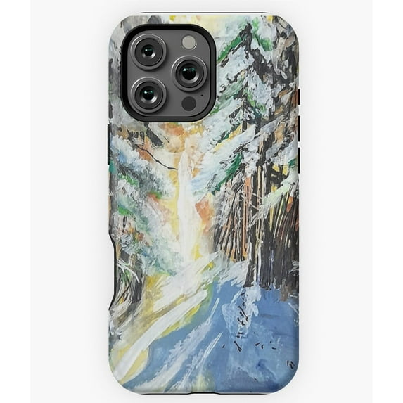 CHRISTMAS 1 WINTER WONDERLAND Scene Phone Case for iPhone 16 15 14 13 ...