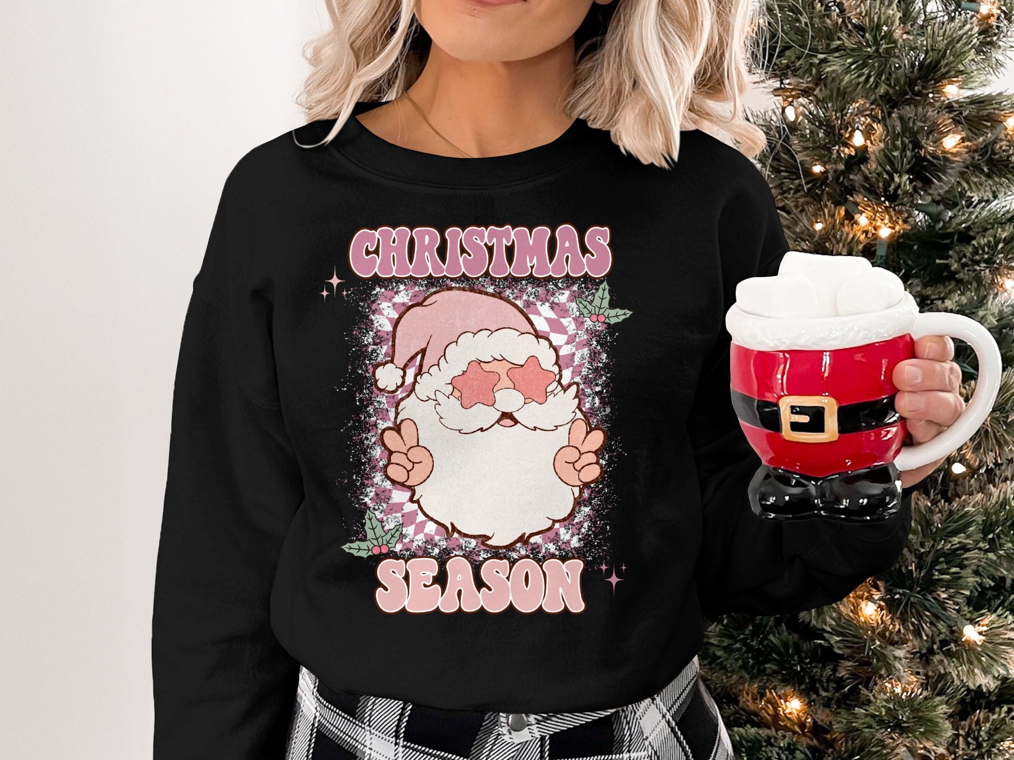 CHRISTMAS SEASON DISTRESSED 1 Retro Vintage Print Shirt | Winter Secret ...
