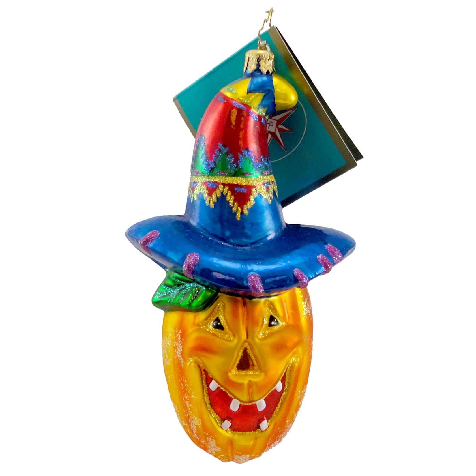 CHRISTOPHER RADKO THE GOURD GANG Glass Ornament Halloween Pumpkin ...