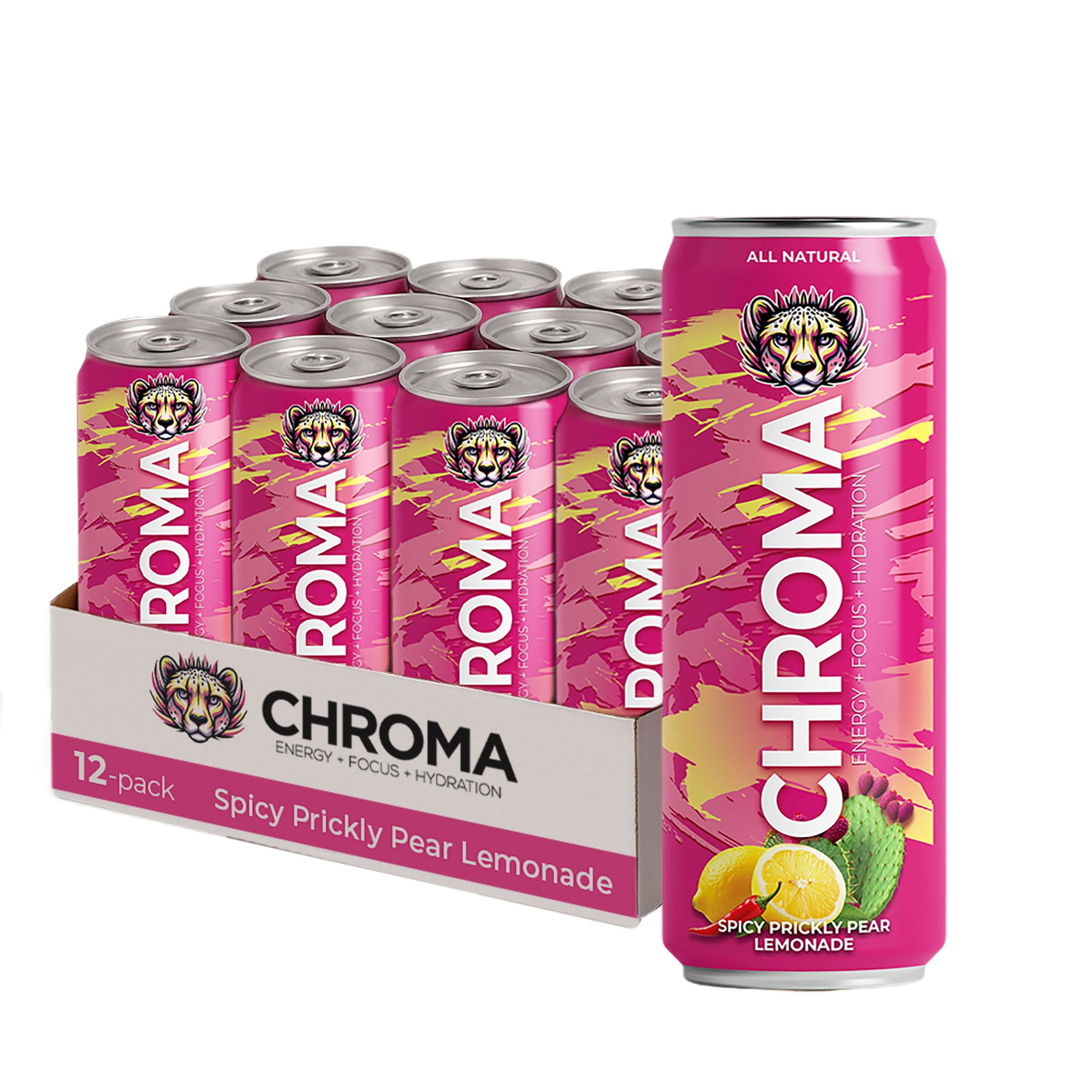 CHROMA All Natural Mushroom Energy Drink - Lion's Mane, Cordyceps, L ...