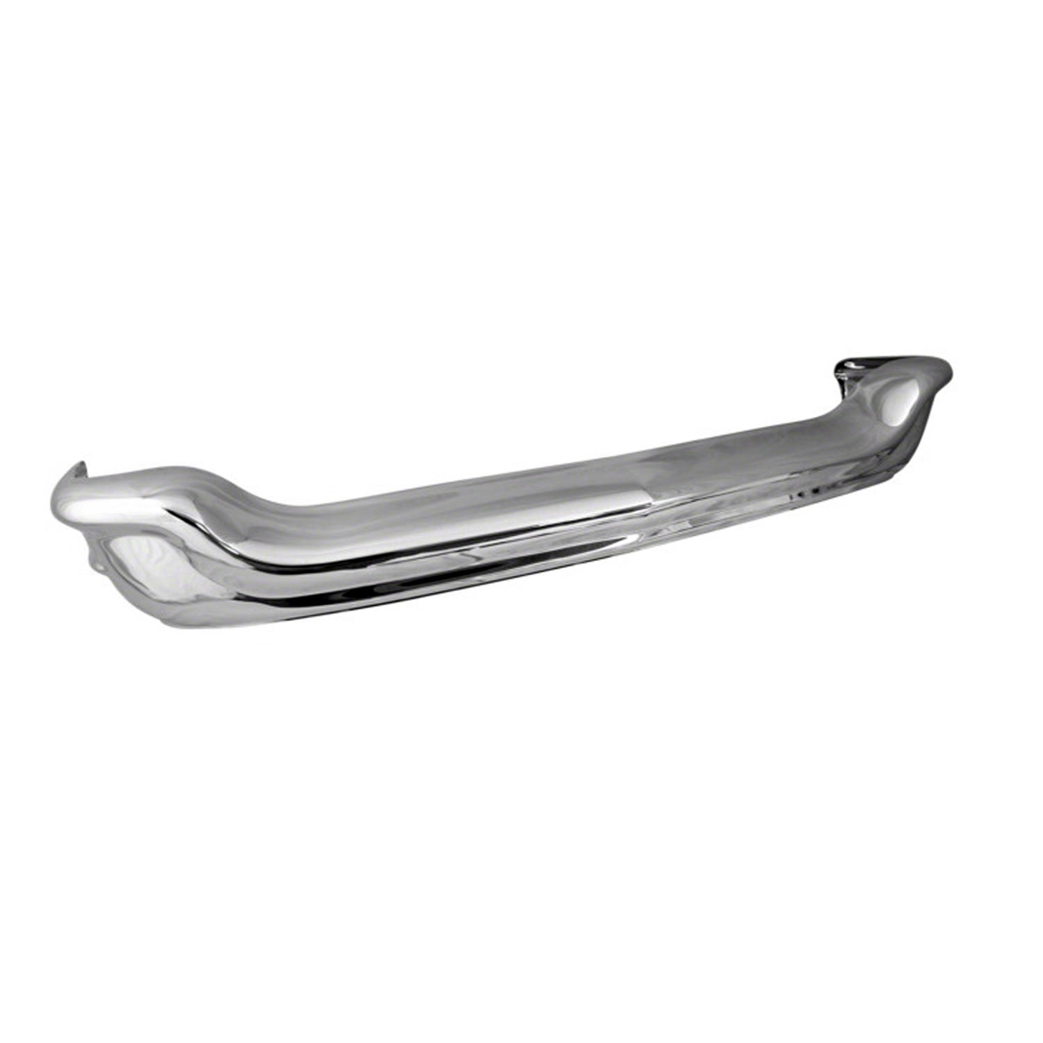 CHROME 1-PIECE CUSTOM SMOOTHIE FRONT BUMPER FACE BAR; US PLATED ...