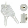 (CHROME) File Cabinet , Desk or Cubicle Replacement Lock Core Kit ...
