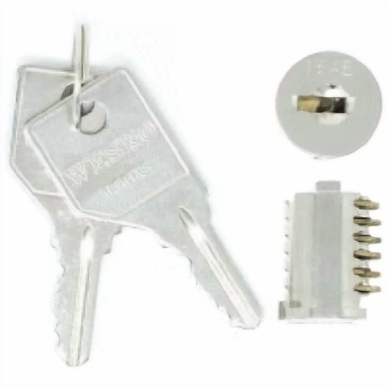 (CHROME) File Cabinet , Desk or Cubicle Replacement Lock Core Kit ...