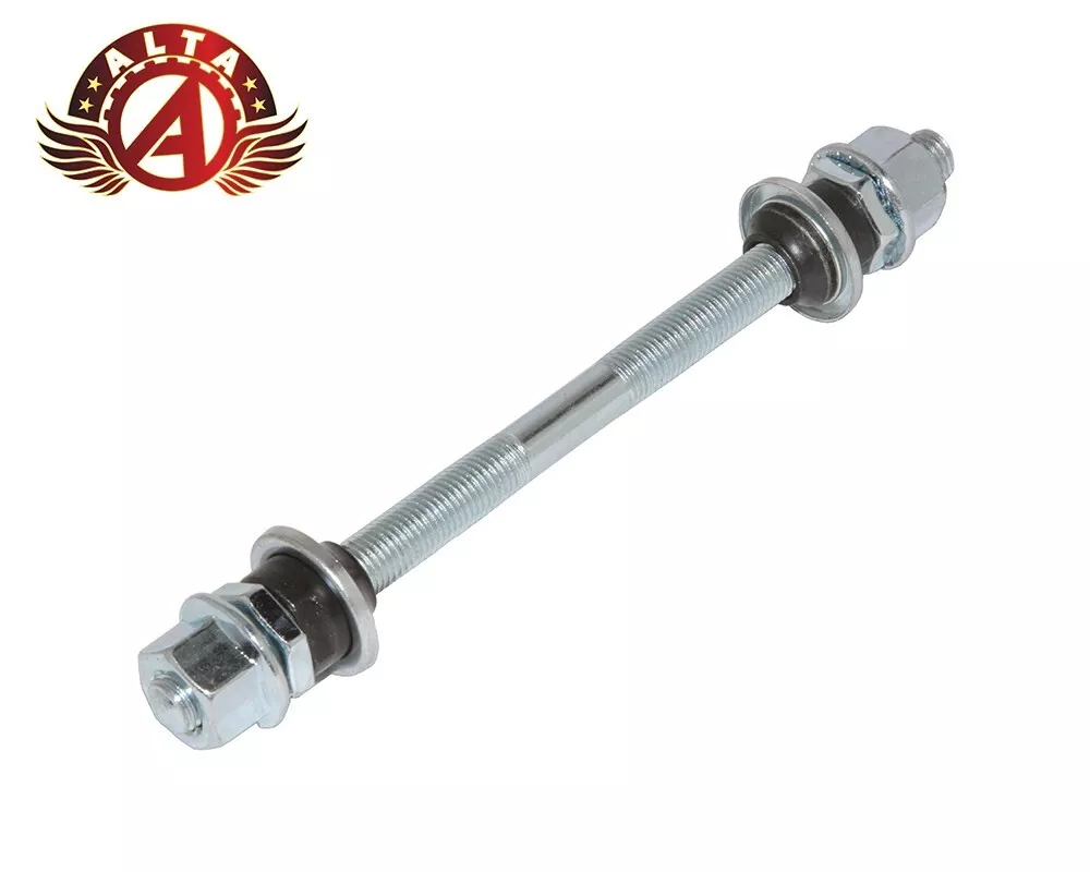 CHROME ORIGINAL SCHWINN BICYCLE SCRIPT NEW DEPARTURE WL FRONT HUB AXLE ...