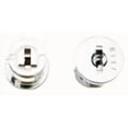 (CHROME) Office Furniture Replacement Lock Core for Storwal K65 ...