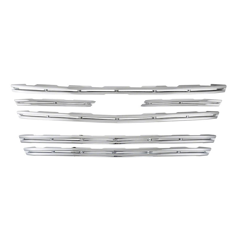 CHROME Snap On Grille Overlay Bar Covers Inserts for 2013-17 Chevy ...