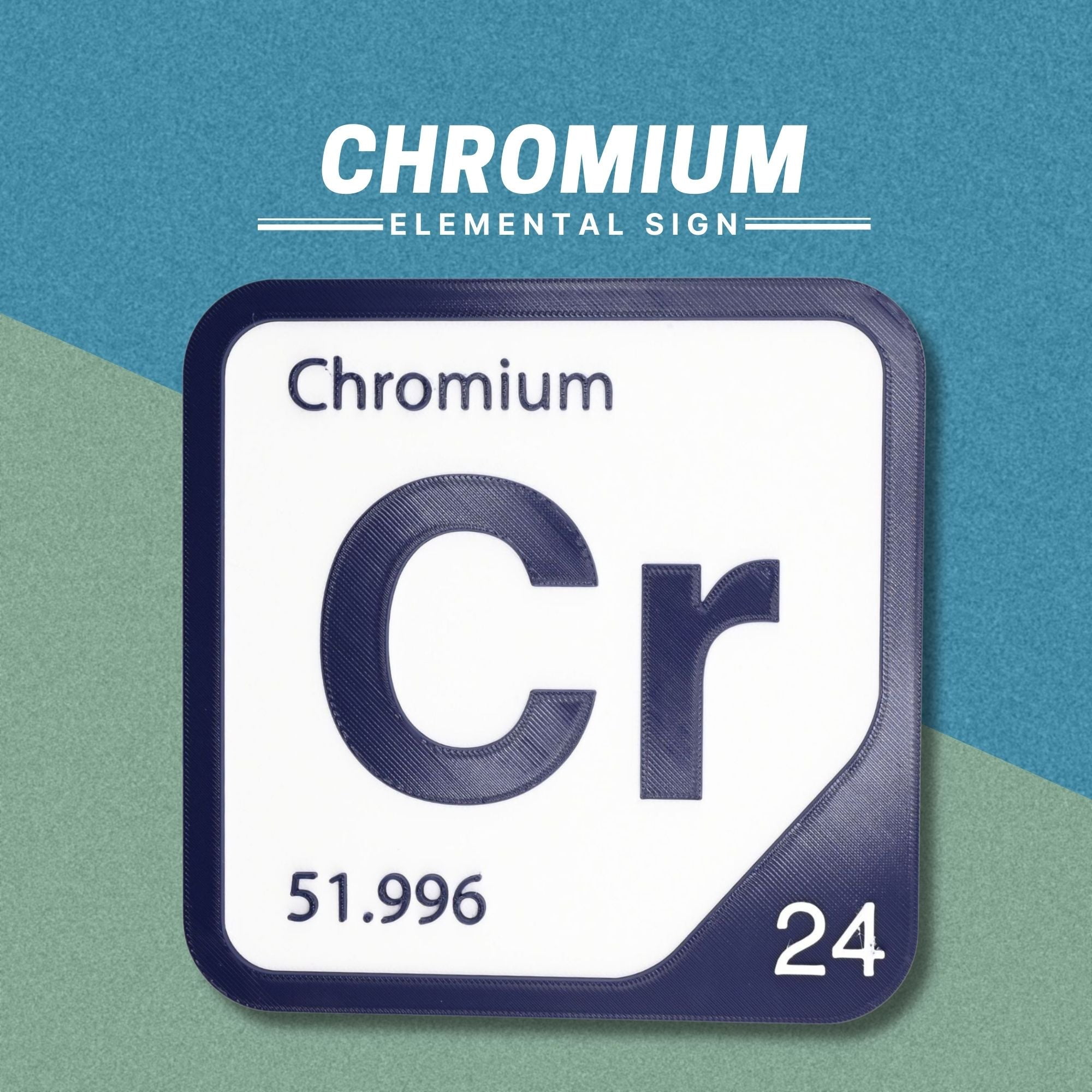 CHROMIUM Periodic Table Tile – Educational Wall Art for Science Lovers ...