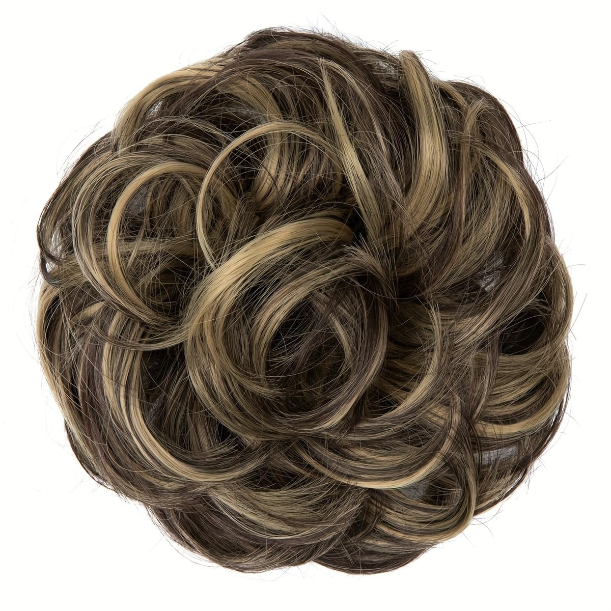 CHRONEX 1PCS Short Curly Synthetic Hair Buns Messy Bun Hair Pieces for ...