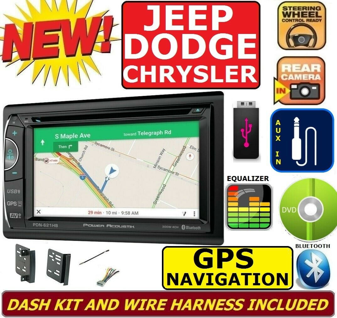 CHRYSLER JEEP DODGE DVD CD USB BLUETOOTH GPS Navigation SYSTEM CAR ...