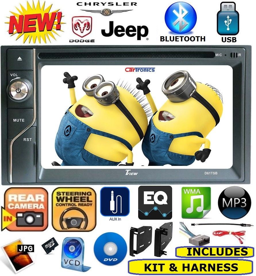 CHRYSLER JEEP DODGE TOUCHSCREEN DVD CD BLUETOOTH USB Double Din Car ...