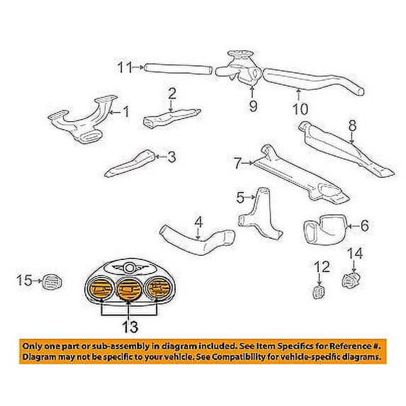 CHRYSLER OEM 01-04 300M Instrument Panel Dash-Outlet Assembly QT04XTMAC ...