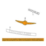 CHRYSLER OEM 03-04 Concorde Trunk Lid-Emblem Badge Nameplate 4805878AB ...