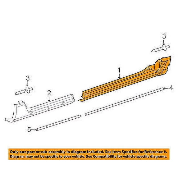 CHRYSLER OEM 04-05 Pacifica Exterior-Rocker Panel Molding Trim Right ...