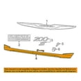 CHRYSLER OEM 11-14 200 Trunk Lid-Applique Window Trim 68082982AG ...