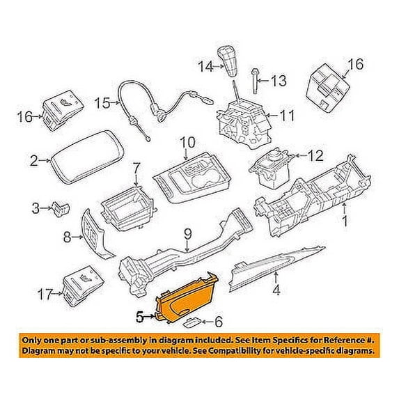 CHRYSLER OEM Console-Side Panel Left 1TL27BD3AA - Walmart.com