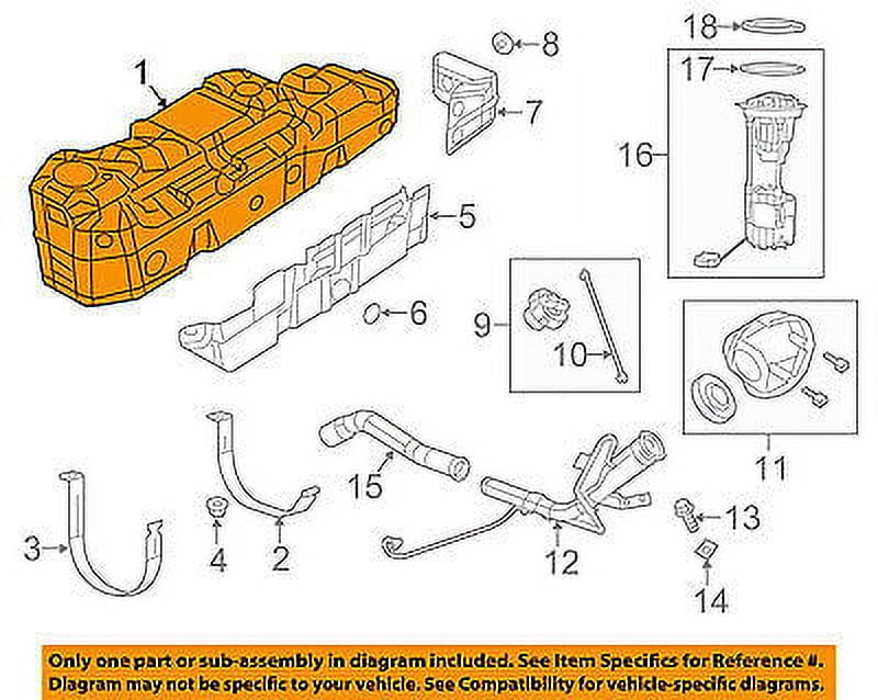 CHRYSLER OEM-Fuel Tank 68166431AC - Walmart.com