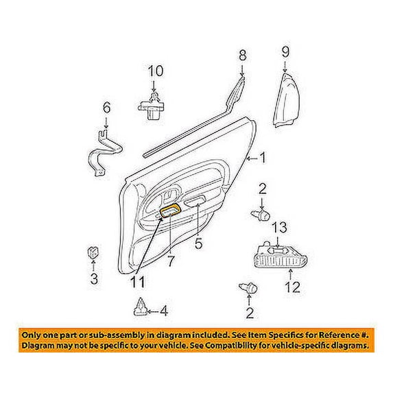 CHRYSLER OEM Interior-Rear Door-Window Switch Bezel Right PQ42XT5AB ...