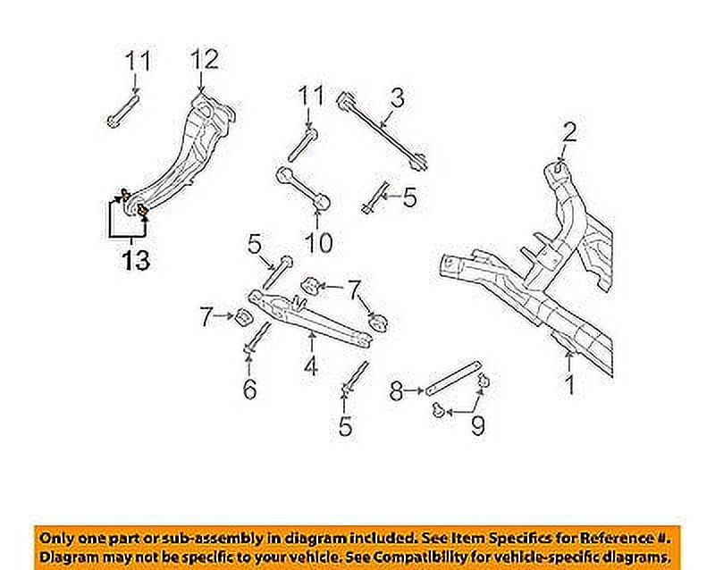 CHRYSLER OEM Rear-Trailing Control Arm Bolt 6508511AA - Walmart.com