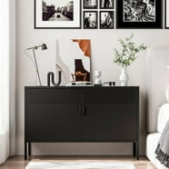 Linon Harding 3-Shelf Dual Sliding Door Floor Cabinet, 26" Wide ...