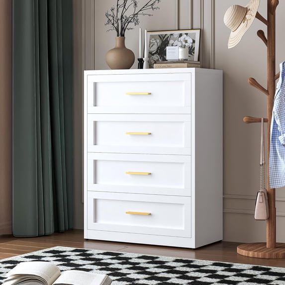CHSHIN Modern 4 Drawers Metal Dresser for Living Room,Dressers & Chests ...